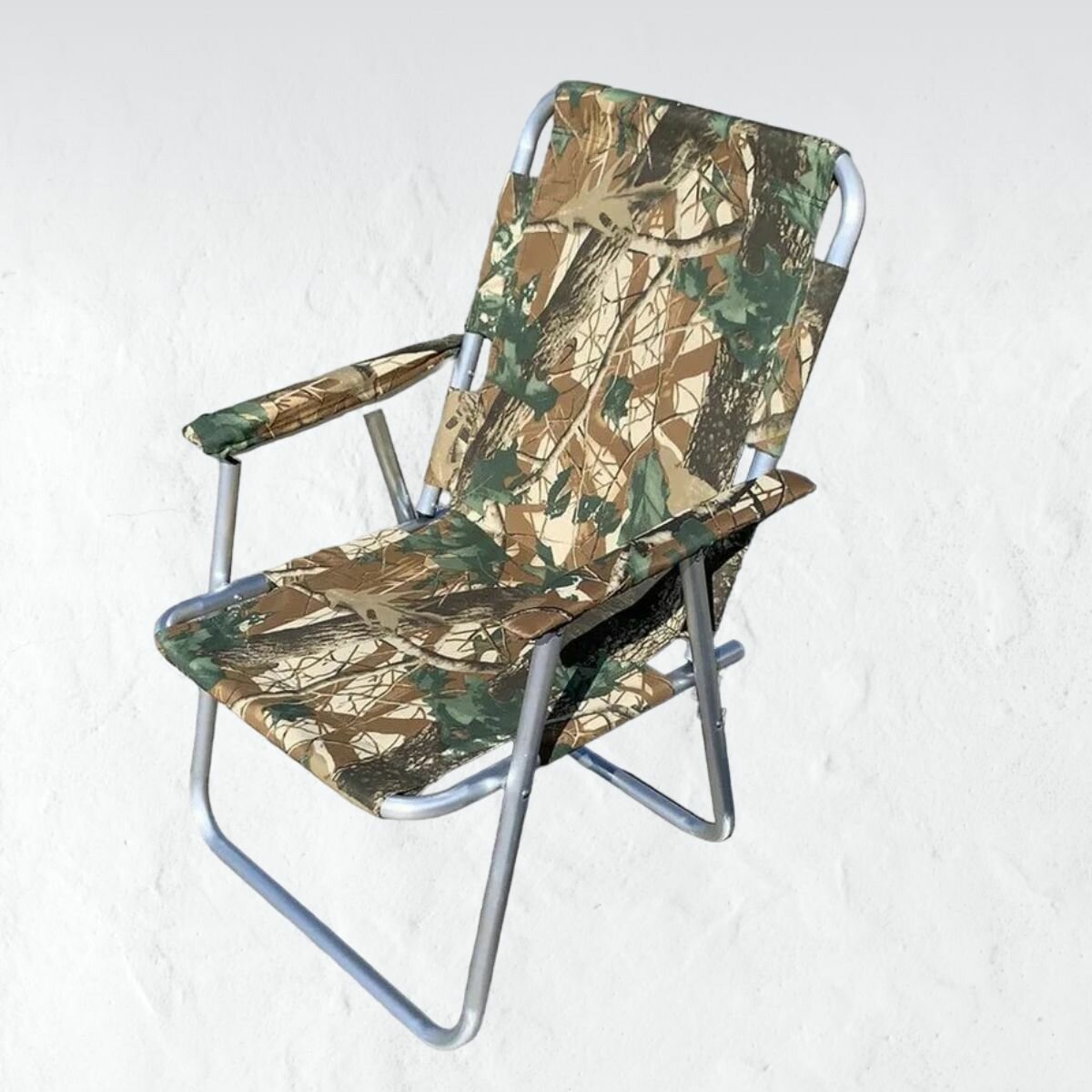 Кресло складное для туризма и рыбалки с подлокотниками до 120кг, как медведь №2