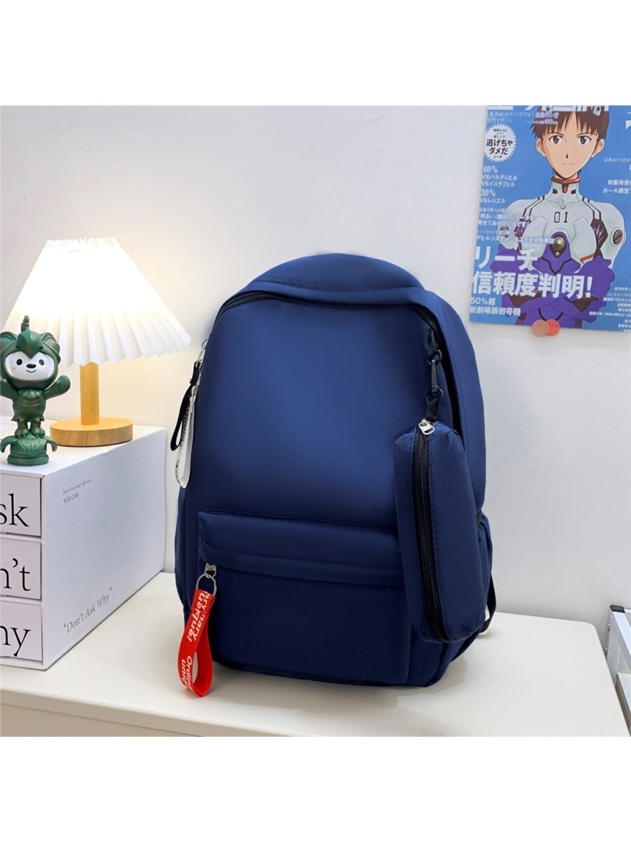 Рюкзак большой емкости для девочек студенток Универсальный Ins Pure Color Bookbag для начальной и средней школы