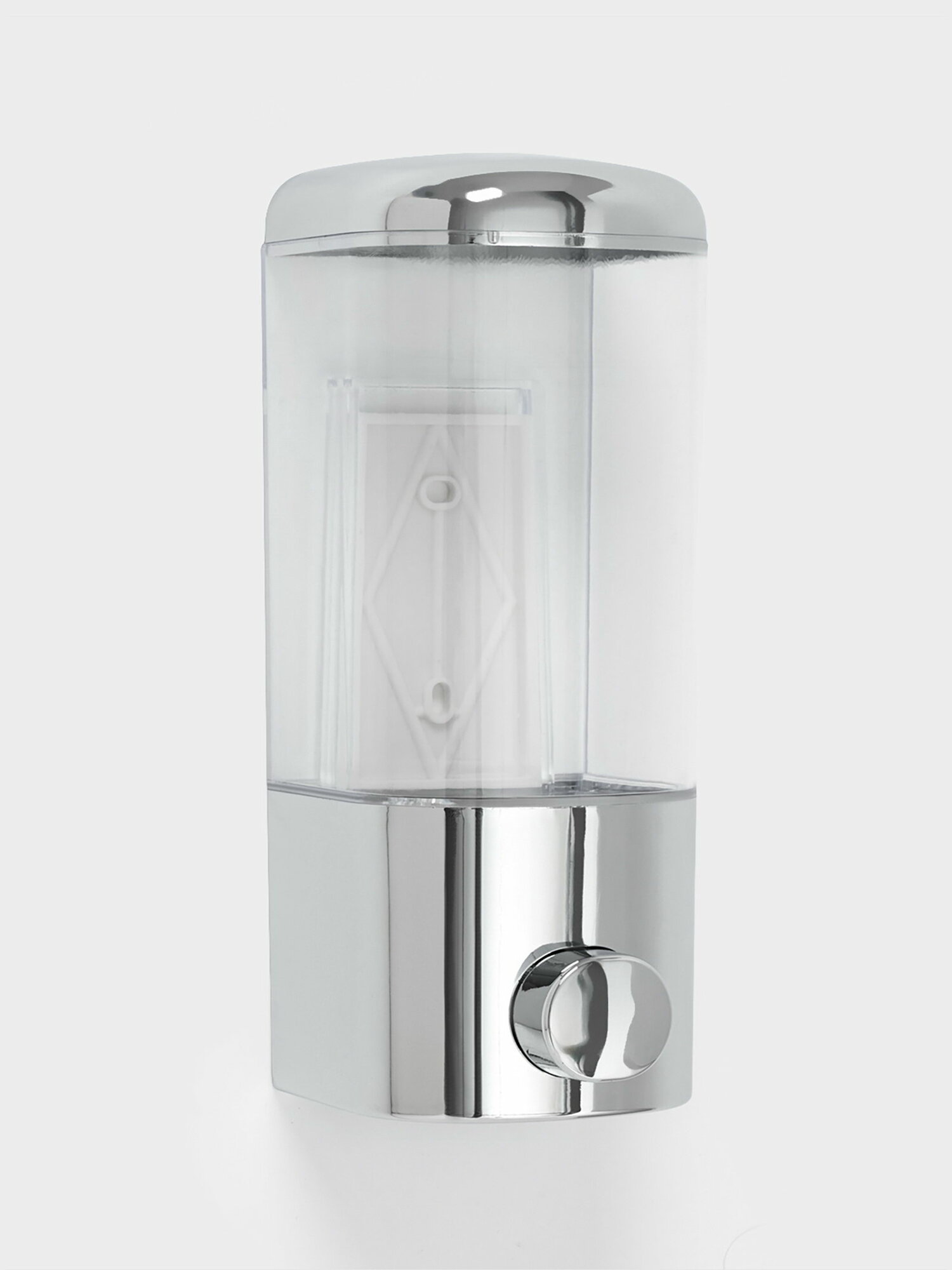 Диспенсер механический для антисептика и жидкого мыла, 500 мл, серебристый