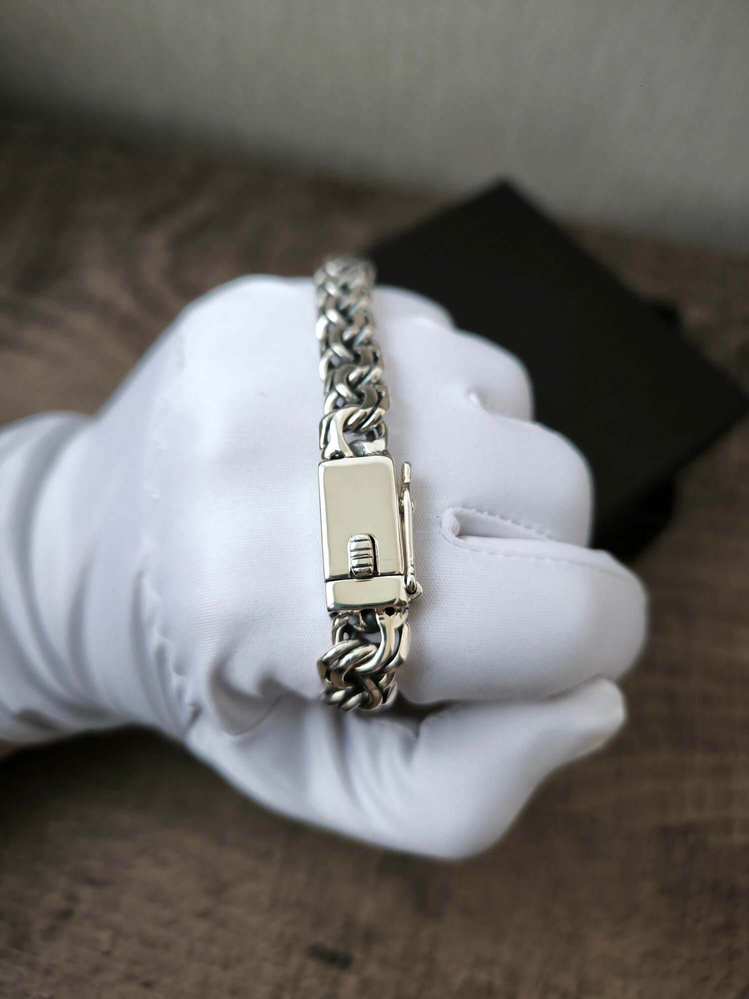 Браслет-цепочка, серебро, 925 проба