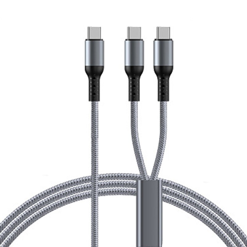 5 футов Комбинируют 100 Вт Кабель Быстрой зарядки Type C с Двойным Кабелем Быстрой зарядки Type C 1,5 М Двойной Шнур Зарядного устройства Type C Подходит для Телефона Ноутбука