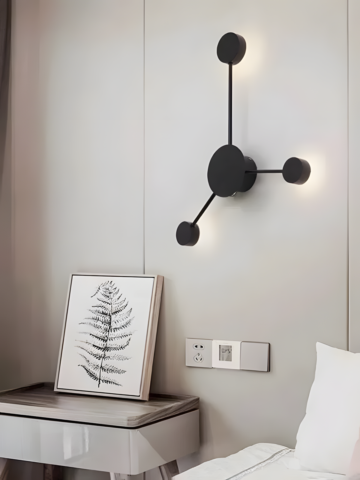 Светильник Essentials, LED, чёрный, 3 лампы, минимализм, кованое железо