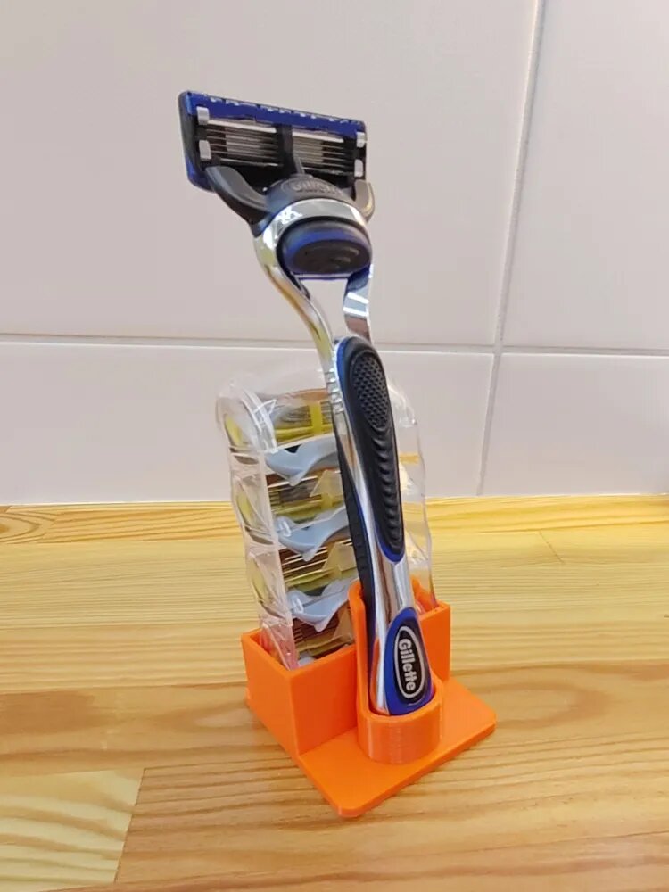 Держатель-подставка для бритвенного станка (без батарейки) и сменных кассет