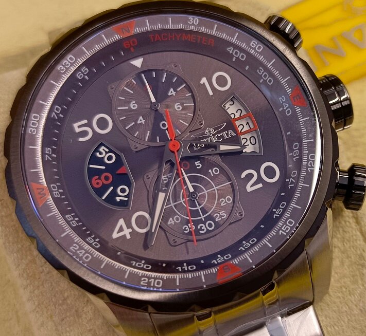 Наручные часы INVICTA Aviator, серебристый — фото 1