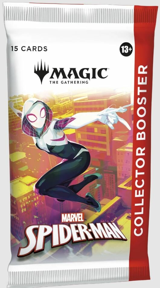 Коллекционный бустер MTG Marvel Spiderman на английском языке , 12+, ККИ, от 2 до 5 игроков