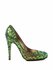Туфли Lanvin Metallic-effect patterned pumps, размер 37.5, green