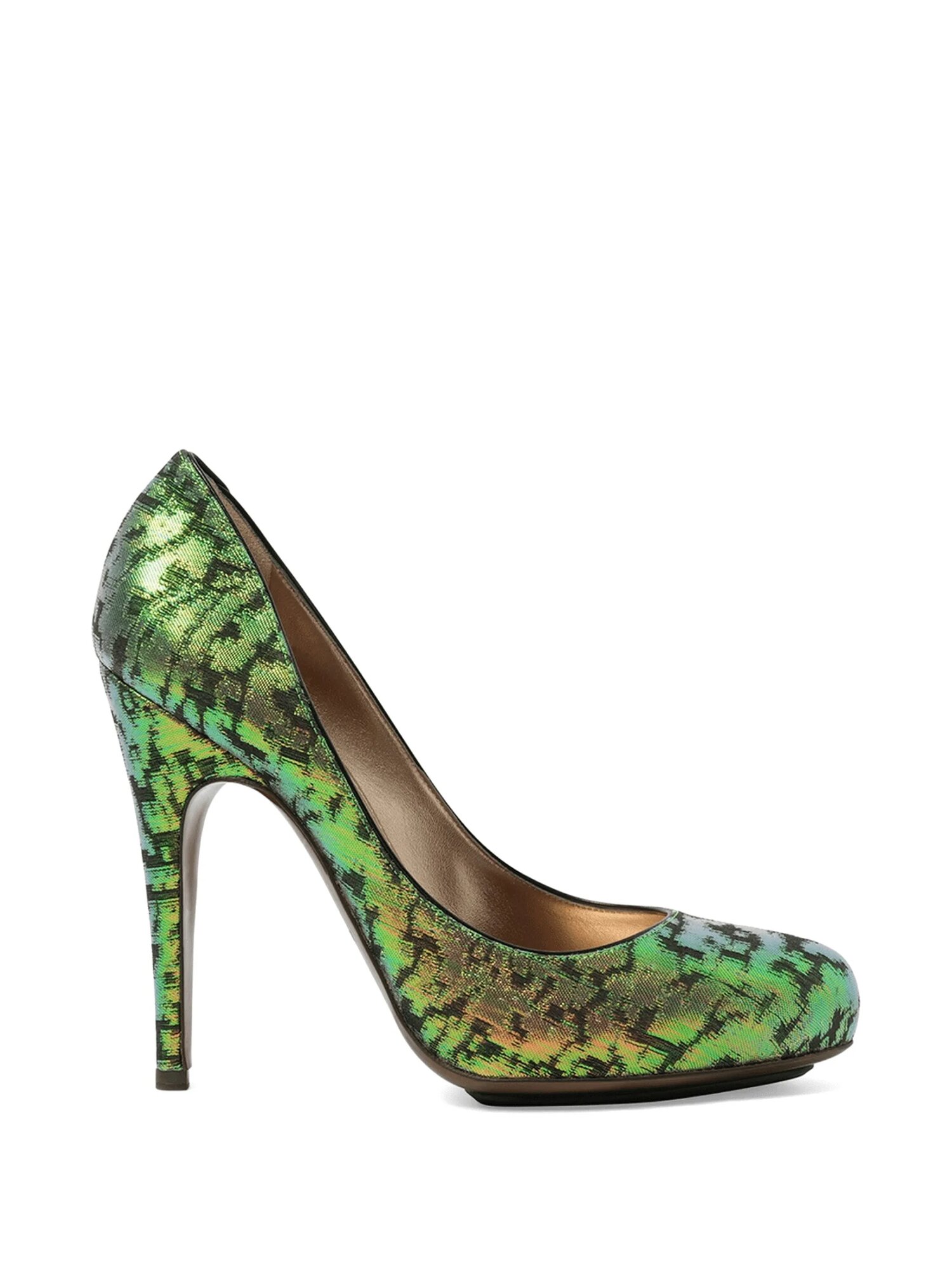 Туфли Metallic-effect patterned pumps 