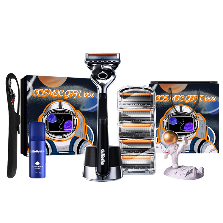 Бритва ручная мужская Gillette, 1 подставка, 2/5 сменные головки