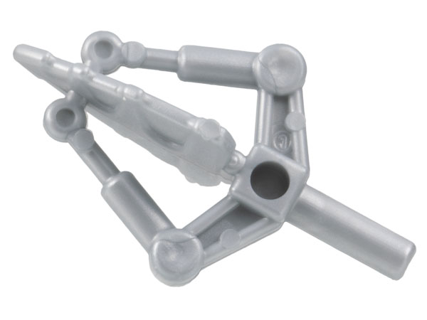 Minifigure, Weapon Bionicle Mini Weapon (Piraka Vezok in 8894), 55237l Pearl Light Gray U