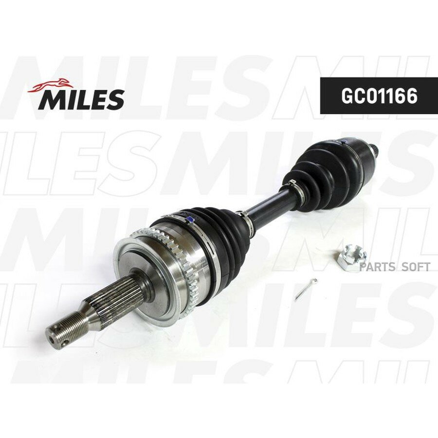 MILES GC01166 Привод в сборе MITSUBISHI L200 IV 2.5D 05- лев. ()