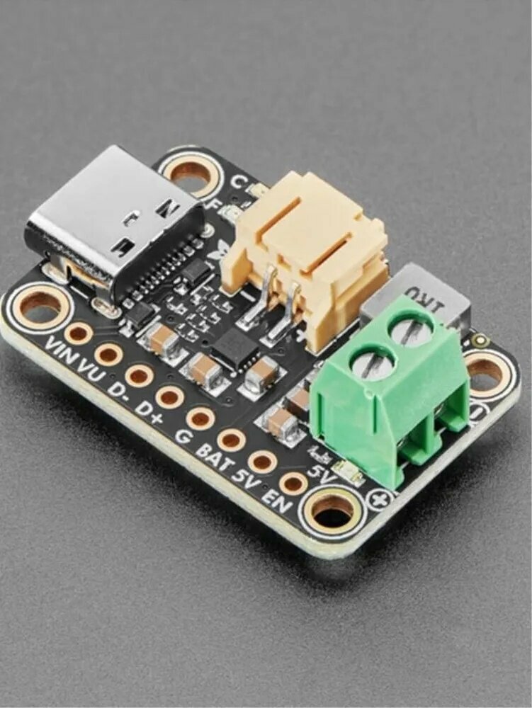 6106 Adafruit bq25185 USB / DC / Солнечное зарядное устройство с повышающим преобразователем 5V