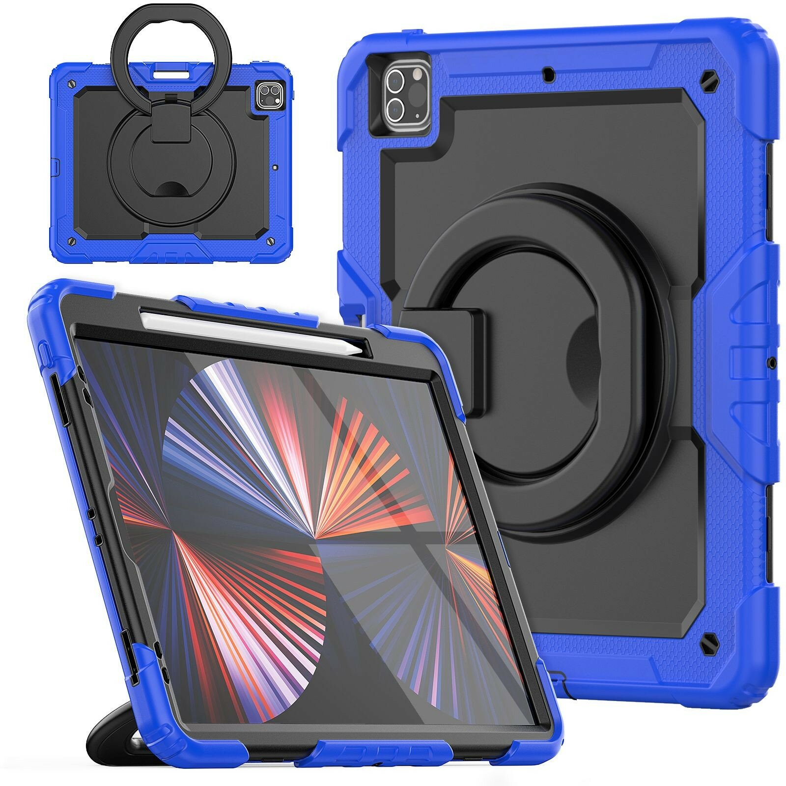 Силиконовый чехол MyPads с регулируемой ручкой для Apple iPad Pro 12.9' (2018-2022)