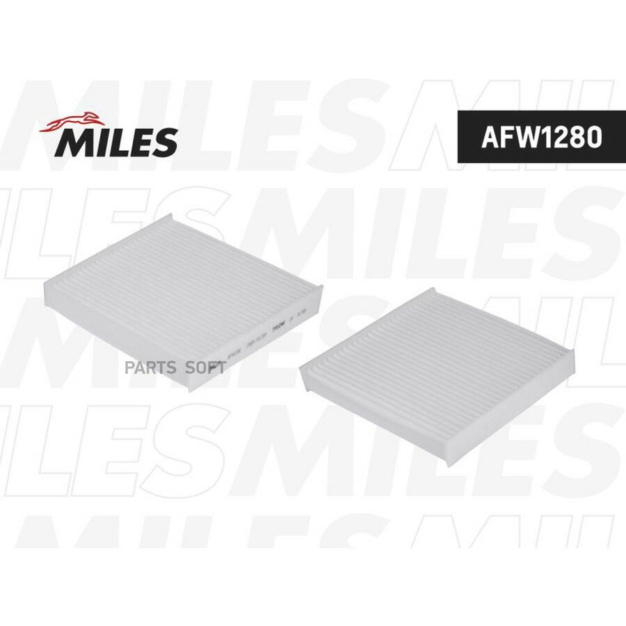 MILES AFW1280 Фильтр салона HONDA JAZZ / FIT 08- (MANN CU21003, FILTRON K1298, VIC AC-808E)