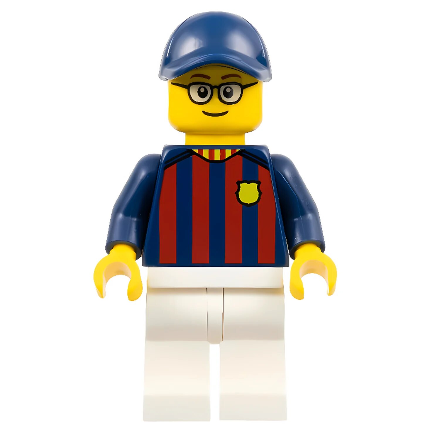 Минифигурка Lego Sports Soccer Fan - FC Barcelona, Male, White Legs soc148 U
