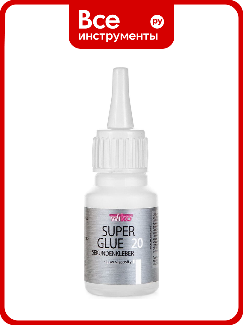 Универсальный клей wiko CA Super Glue 20, 50 г 30050