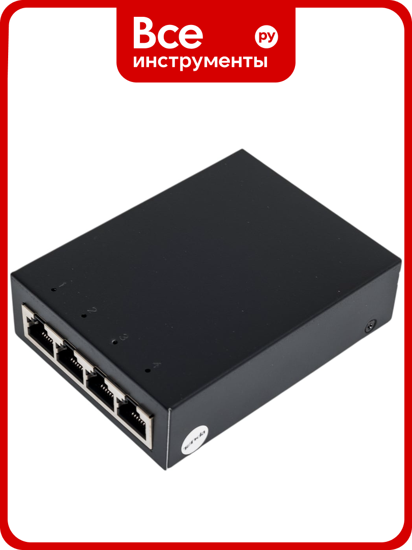 Медиаконвертер Tenda TFC304B, RJ-45 4x1000 Мбит/с, SC, до 3 км 10000148154, пластиковый корпус, защита IP20, прочный