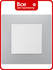 Рамка Legrand Etika 1 пост алюминий Leg 672551, пластиковый корпу...