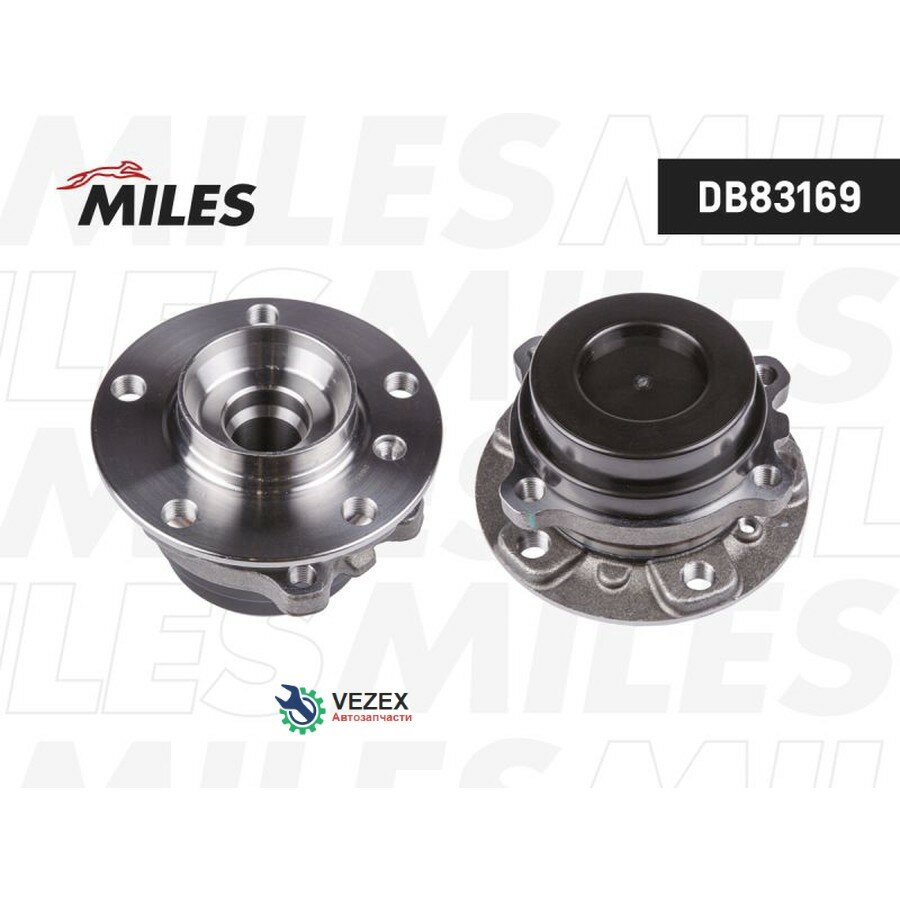 MILES DB83169 Ступица колеса передняя с подшипником BMW 5 F10/F18/GT F07/7 F01/F02/F03/F04/X3 F25 09- AWD (FAG 713649520) DB83169