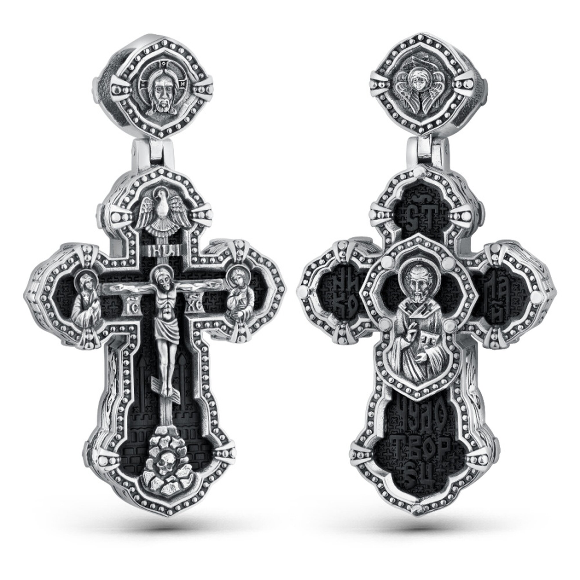 Подвеска, серебро, 925 проба, чернение