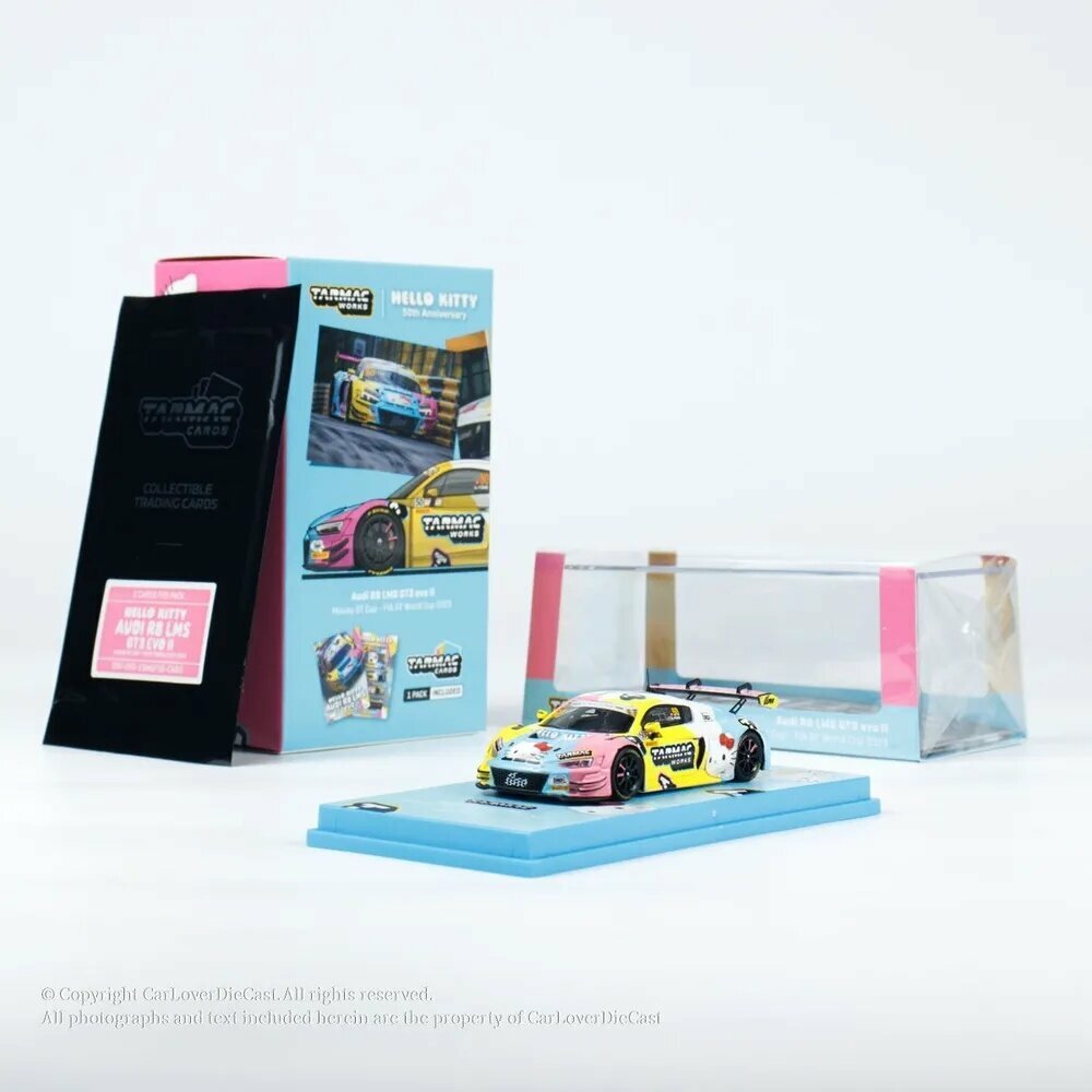 Машинка Tarmac Works 1/64 Audi R8 LMS GT3 Evo II T64-043-23MGP50 Die-cast Alloy Car Model Collection Gift