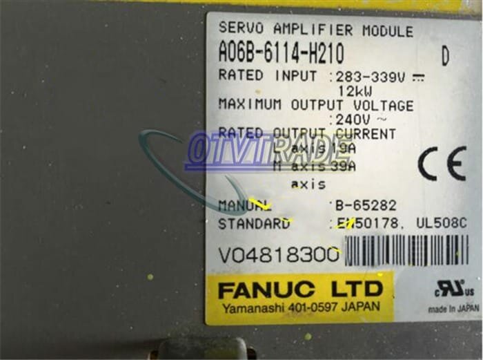 Модуль Fanuc Servo Amplifier A06B-6114-H210 Tested