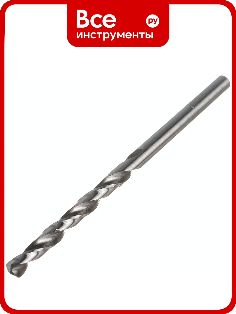 Сверло по металлу НSS-G Super Heller DIN 338 RN 4,0х43х75мм 10 шт TD21151