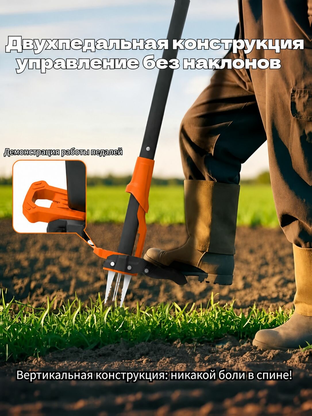 Съемный инструмент для прополки сорняков