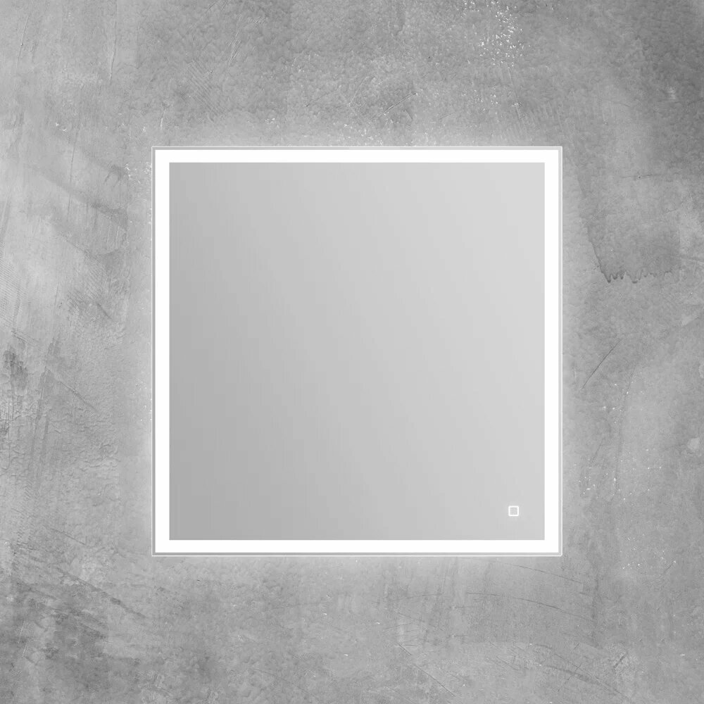 Зеркало BelBagno SPC-GRT-800-800-LED-TCH со светодиодной подсветкой, 80 см, с сенсорным управлением, зеркало настенное в ванную, итальянское