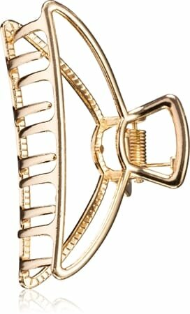 Расческа Notino Hair Collection Big hair claw clip, золотой, 1 шт
