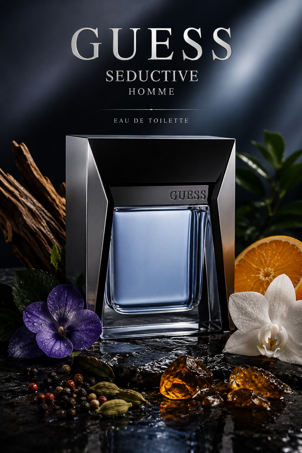 Guess Seductive Homme мужская туалетная вода 150 мл, древесные