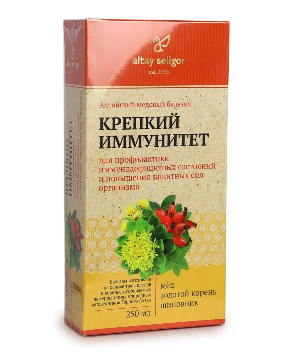 Алтай-Селигор Бальзам Крепкий Иммунитет, алтайский медовый б