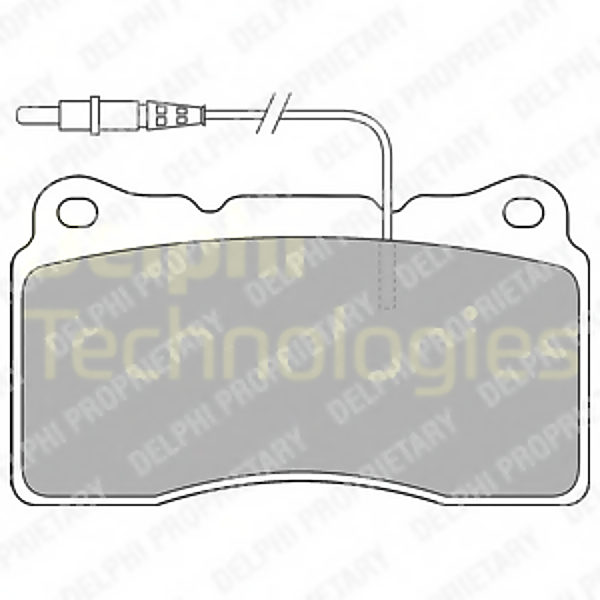 DELPHI LP1516 (425207 / 425254 / 425254) колодки тормозные дисковые Citroen (Ситроен) c8, ulysse, phedra, 607,807