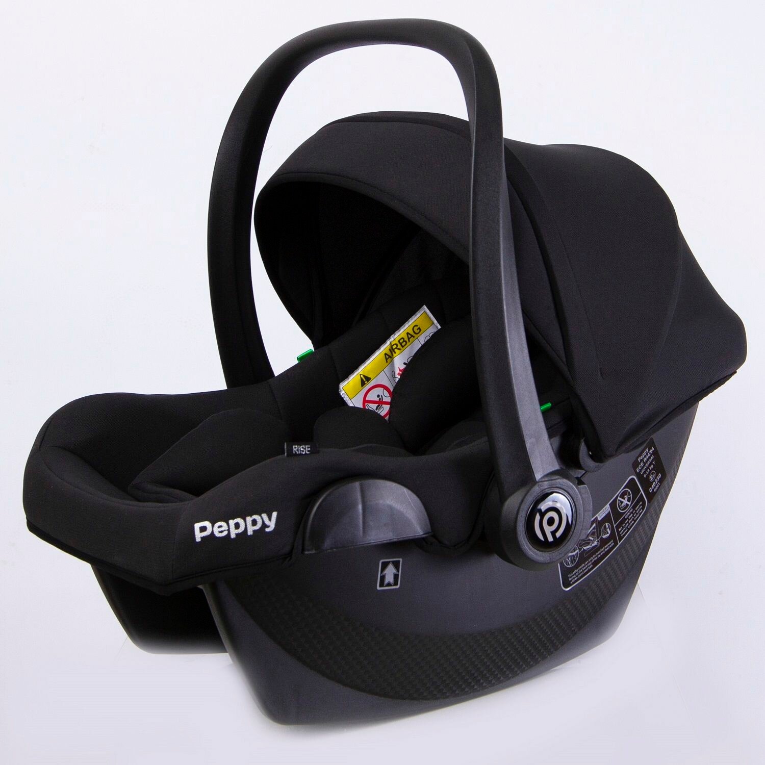 Автолюлька Peppy Rise (carbon) 0+ (с рождения до 13 кг) Black