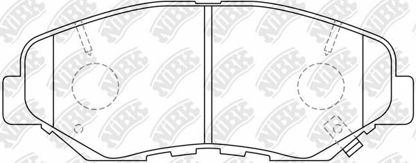 Колодки передние NIBK PN8485