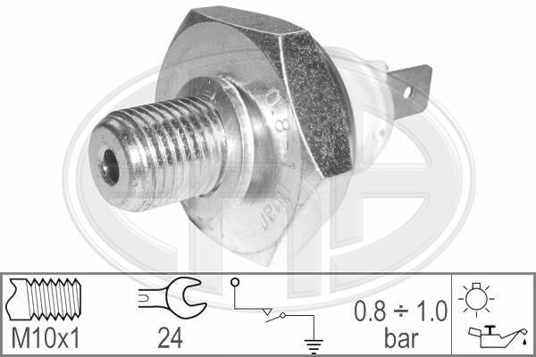 Датчик давления масла AD VW 0,75.1,0Bar серый ERA 330341
