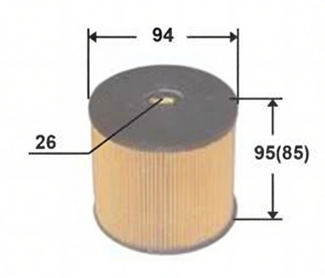 Фильтр топливный (элемент) MI Canter 3.0/4.9L 4M50-T/4M42-T 04-, Rosa 4M50-T 04-, FE3502 JS Asakashi