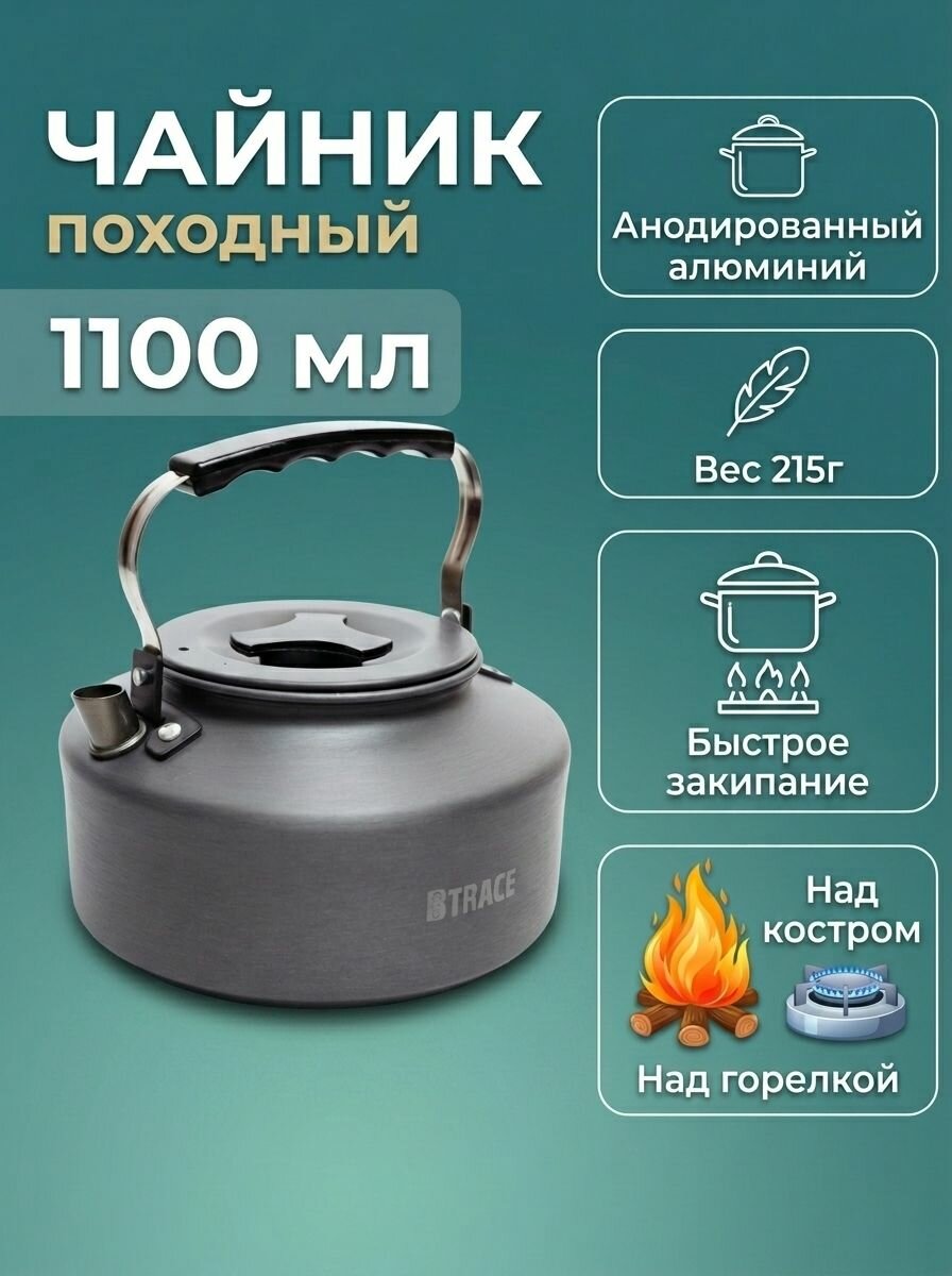 Чайник Btrace походный 1,1л