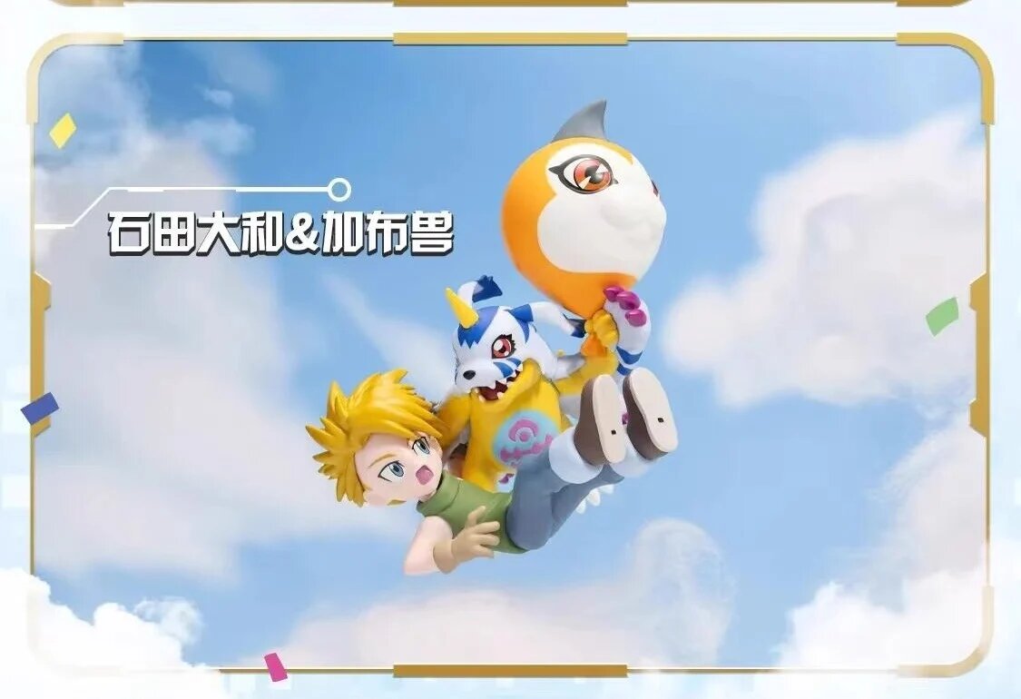 Bandai оригинальный Digimon Adventure 25th Anniversary памятный воздушный шар слепая коробка модная игрушка кукла детство цифровой монстр