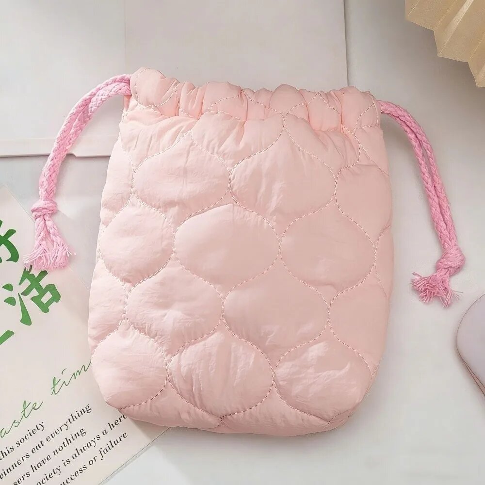 Портативная стеганая сумка для камеры из полиэстера Pink -1