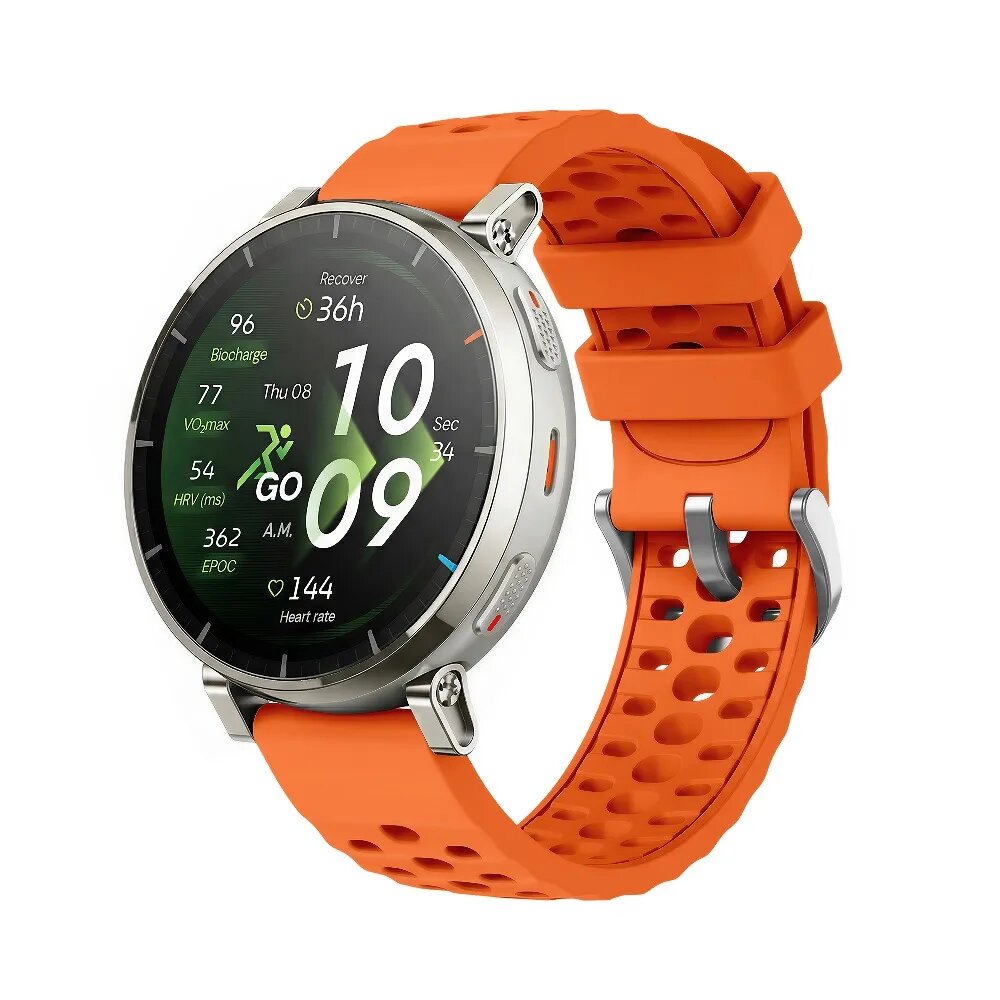 Силиконовый ремешок Mptionx для Amazfit Active 3 Premium orange