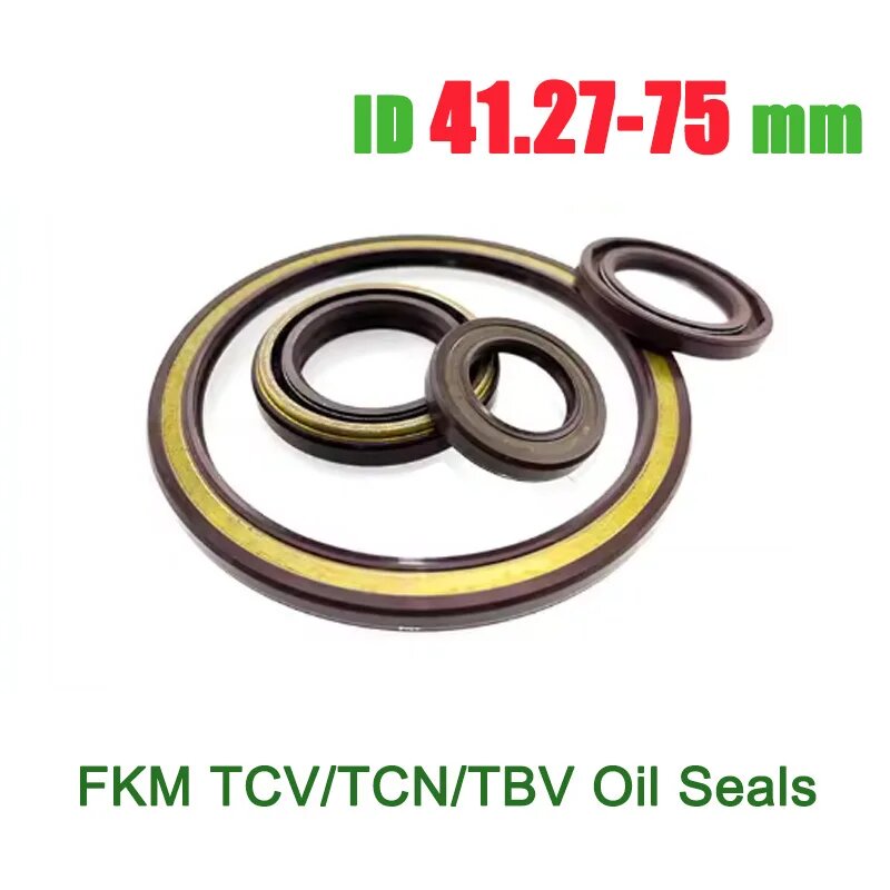Масляные уплотнения FKM Huinuo TCV/TCN/TBV ID 41-75 мм 55X72X7