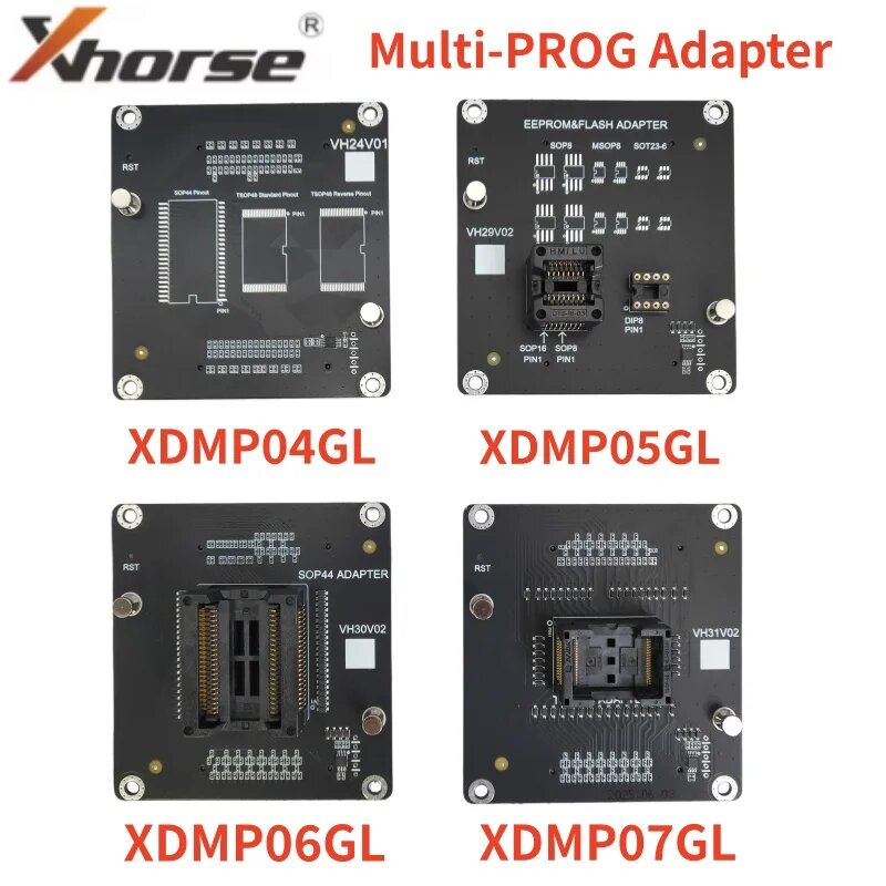 Адаптер Xhorse Multi Prog XDMP04GL SOP44 TSOP48 XDMP05GL EEPROM FLASH XDMP06GL SOP44 4pcs Adapter