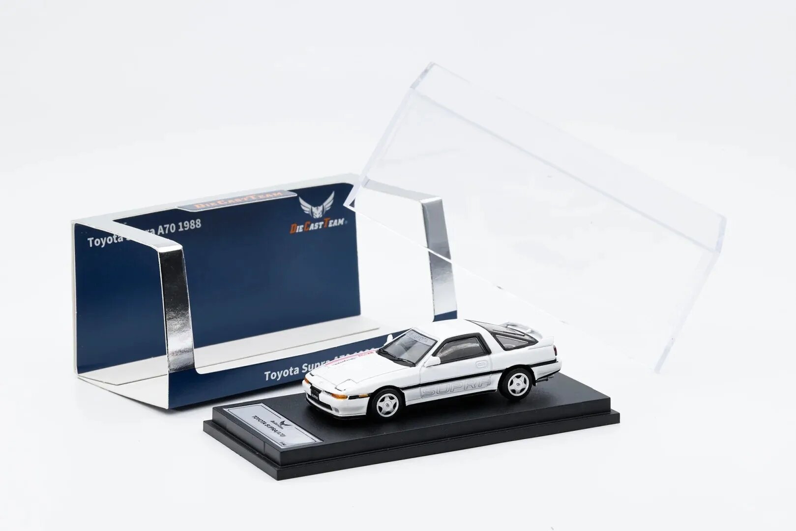 Toyota Supra A70 1988 White 1:64 BBURAGO