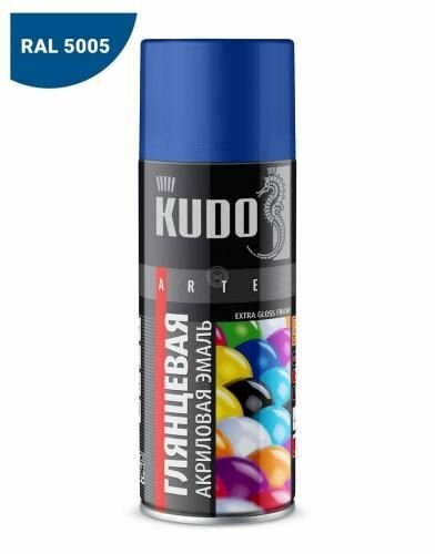 Эмаль универсальная акриловая ral 5005 синяя 520 мл Kudo KUA5005