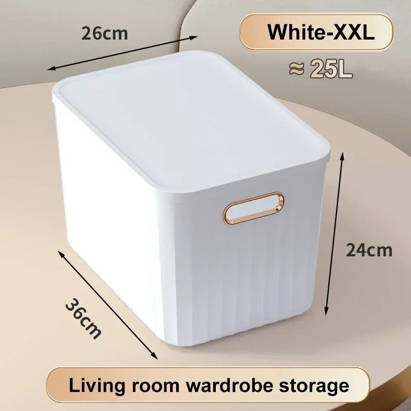 Пластиковый ящик для хранения Белый, White XXL