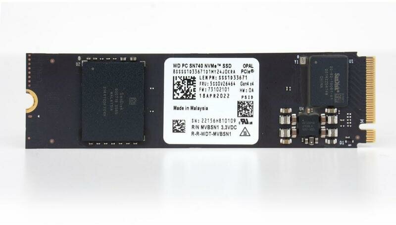 SSD диск Western Digital PC SN740 512gb OEM / 5000/4000mbs SDDQNQD-512G-1201