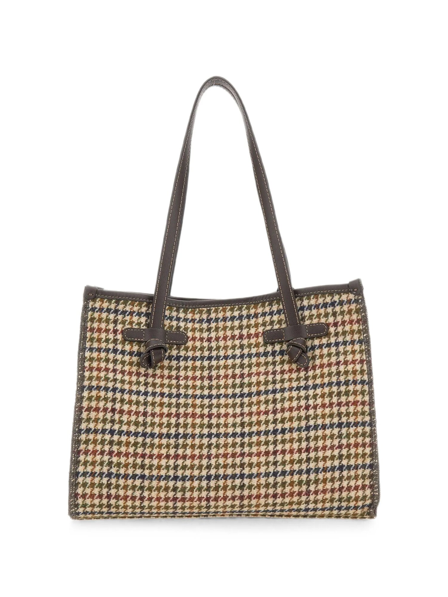 Сумка  Medium Marcella houndstooth tote bag, разноцветный — фото 1