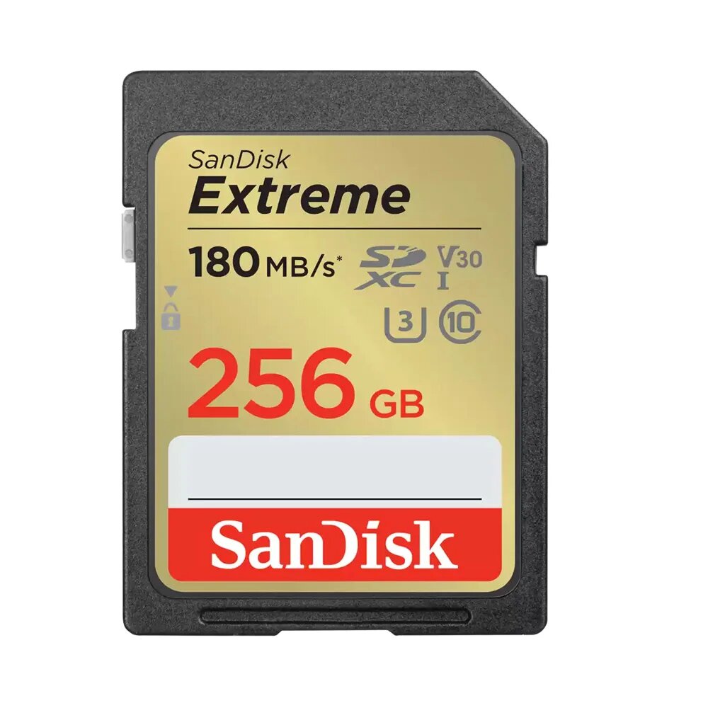 SanDisk SD-карта 32/64/128/256 ГБ для фотоаппарата Extreme 256GB