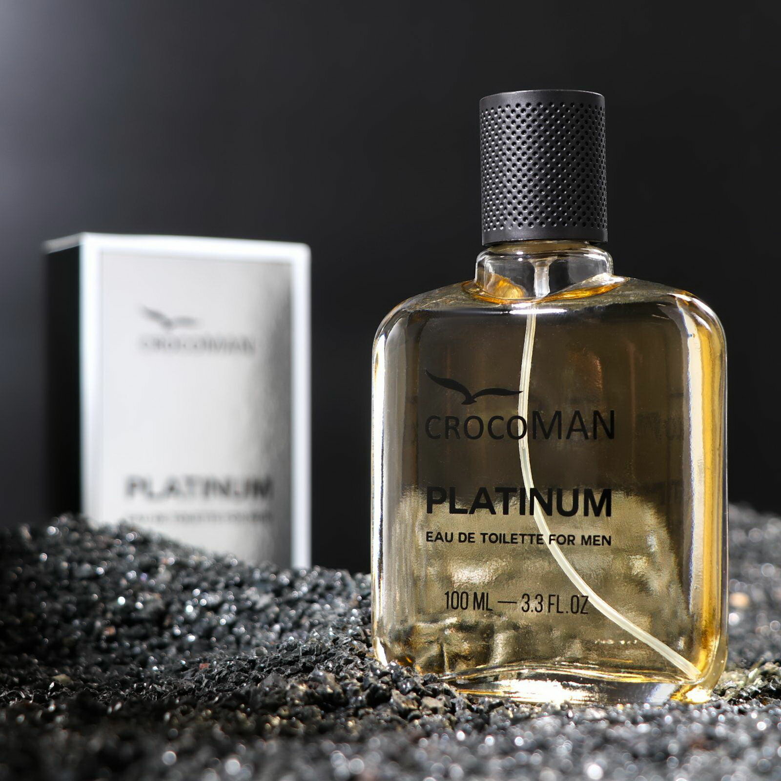 Туалетная вода мужская CrocoMAN Platinum, 100 мл, верхние ноты: лаванда