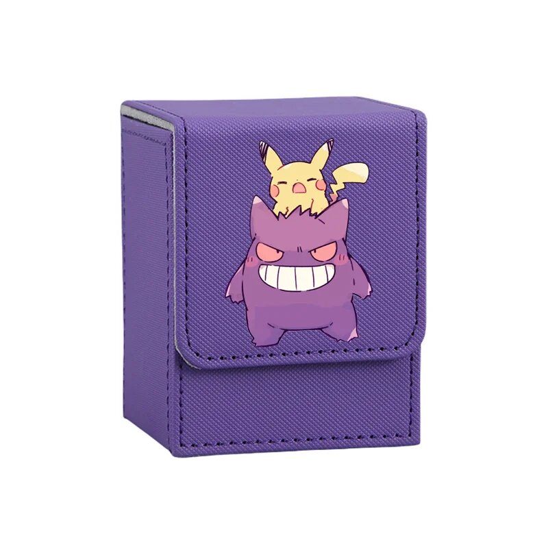 Кожаная коллекционная коробка Keeppley Pokemon Bulbasaur Blastoise Gengar Фиолетовый, Pokemon8